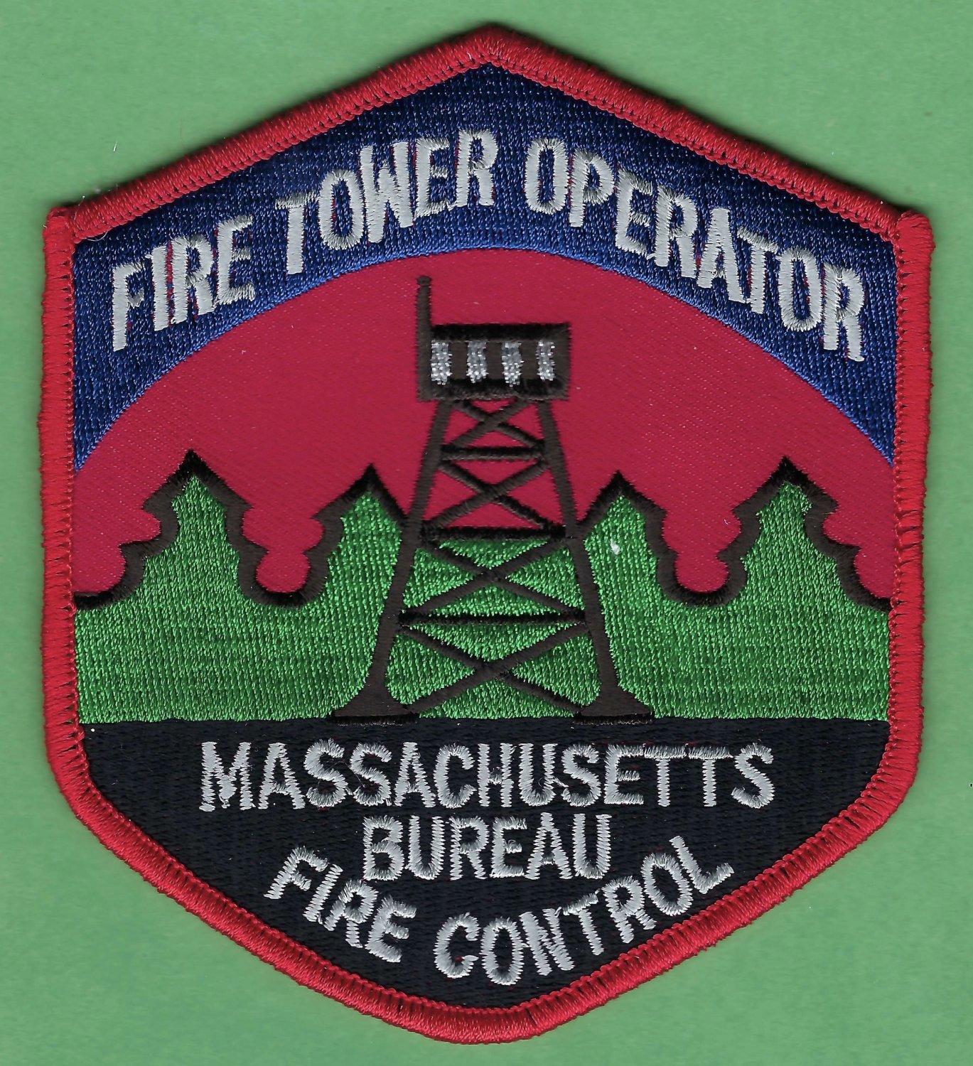 Massachusetts Bureau of Fire Control Fire Tower Operator Patch