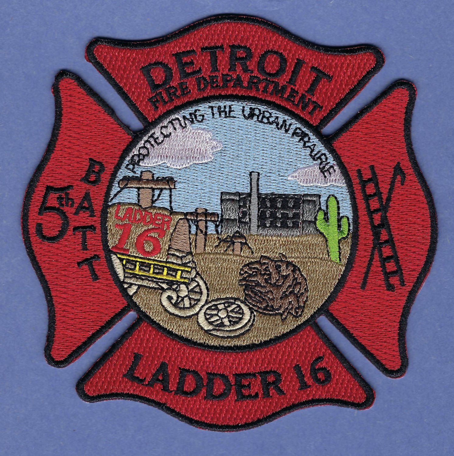 Detroit Fire Department Ladder Company 16 Battalion 5 Fire Patch