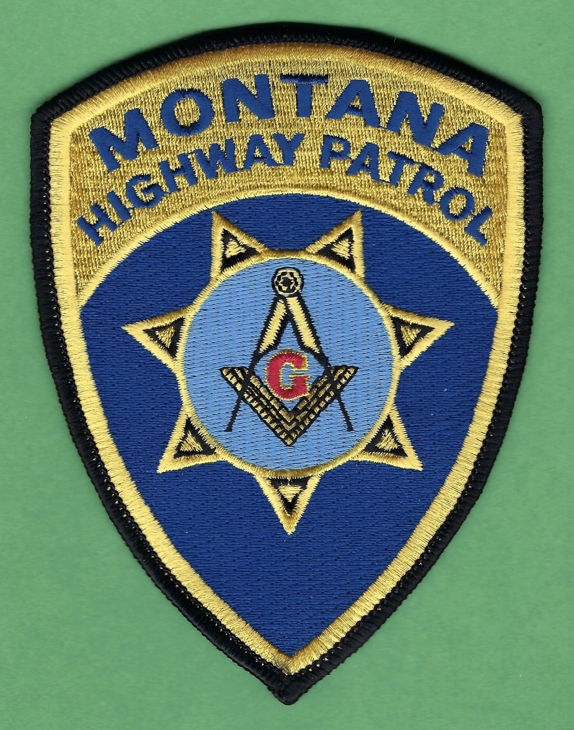 Montana Highway Patrol Masonic Lodge Patch