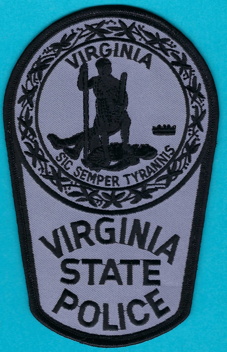 Virginia State Police Tactical Patch Gray
