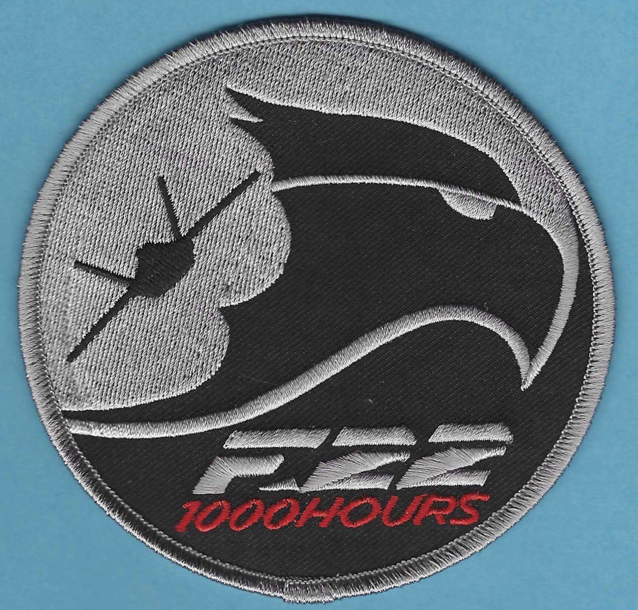 U.S. Air Force Lockheed F-22 Raptor Aircraft 1000 Hours Patch