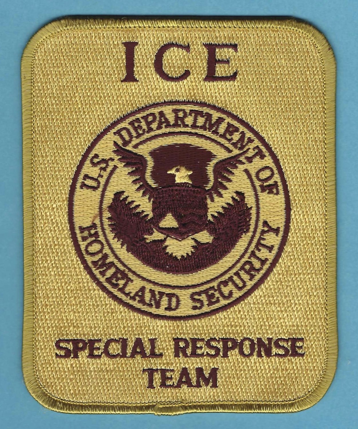 ICE Immigration and Customs Enforcement SRT Patch TAN