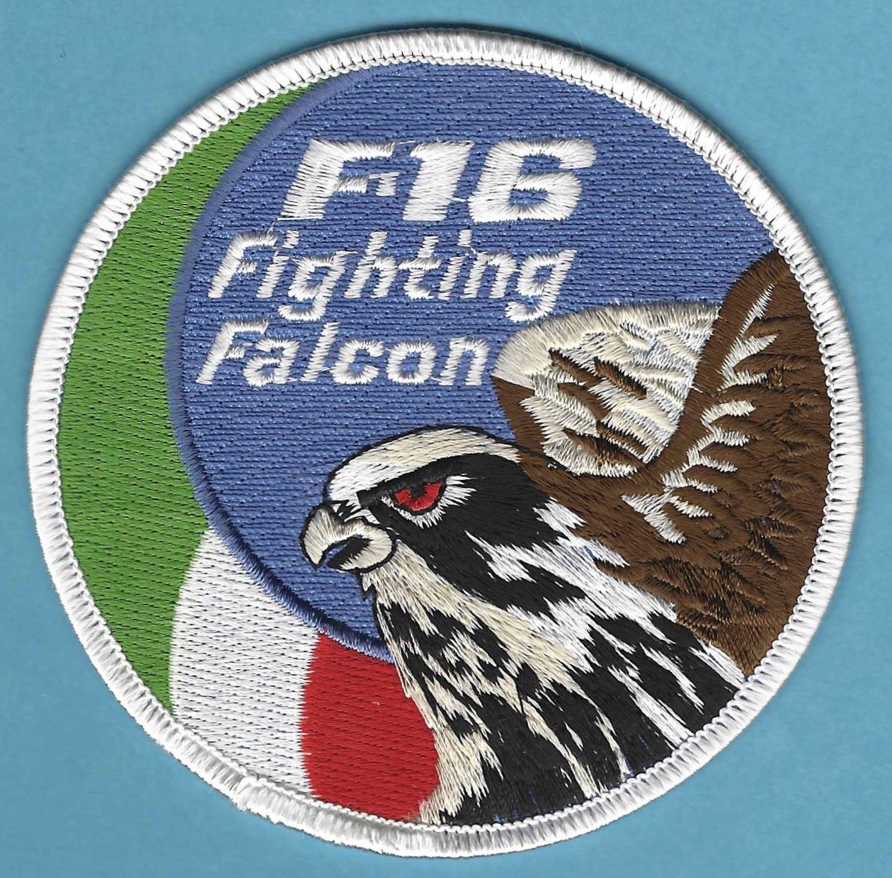 Italian Air Force F-16 Fighting Falcon Aircraft Patch