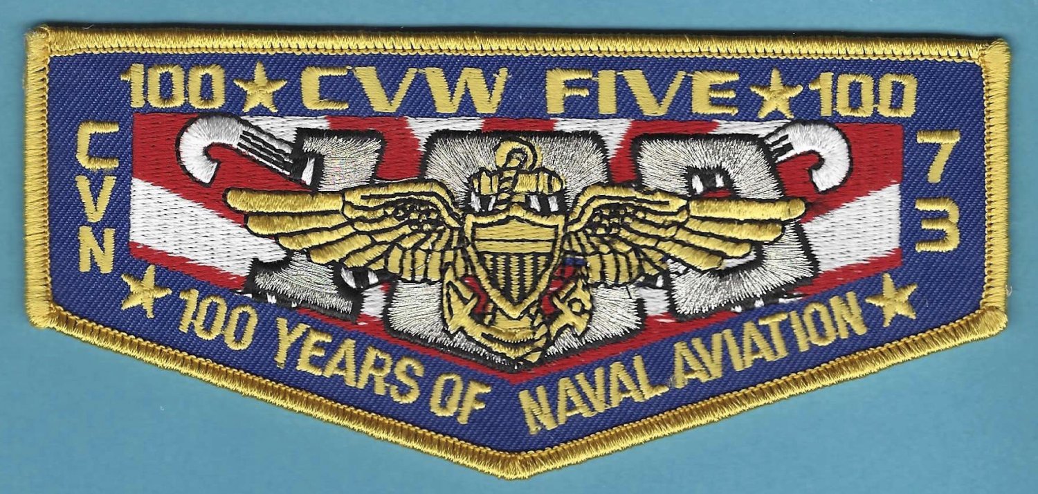 U.S. Navy CVW-5 CV-73 100 Years o Naval Aviation Patch