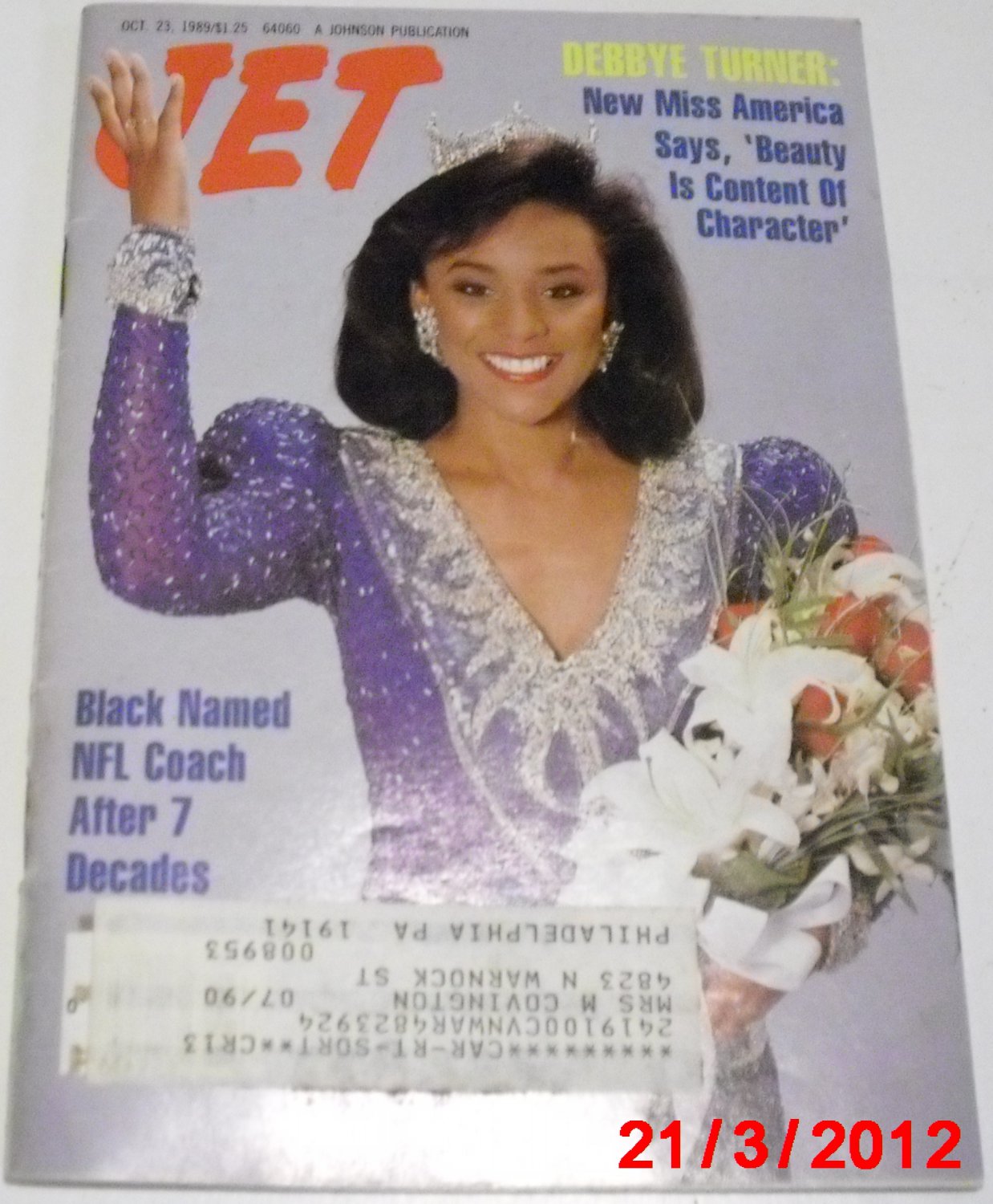 Jet Magazine Oct. 23, 1989 Miss America Debbye Turner