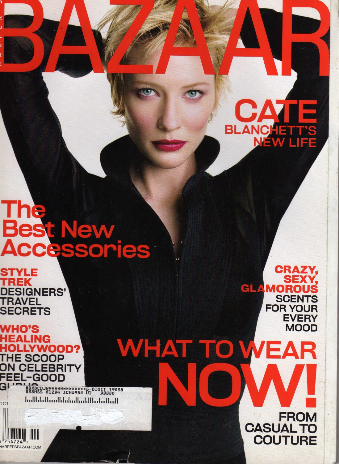 Harper's Bazaar Magazine October 2001 (CATE BLANCHETT) (Single Issue ...