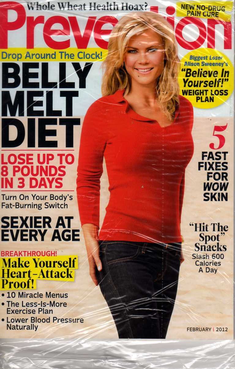 Prevention Magazine February 2012 (Cover) Biggest Loser Allson Sweeney ...
