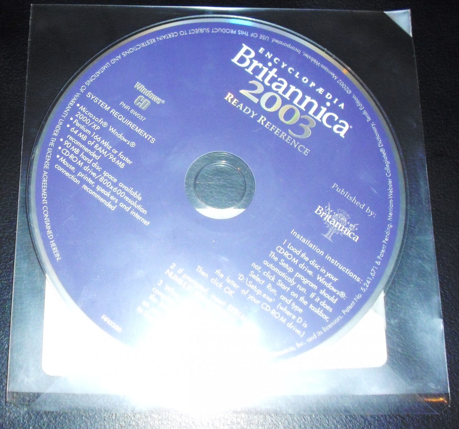 Encyclopedia Britannica 2003 Ready Reference CD-ROM by Encyclopaedia ...