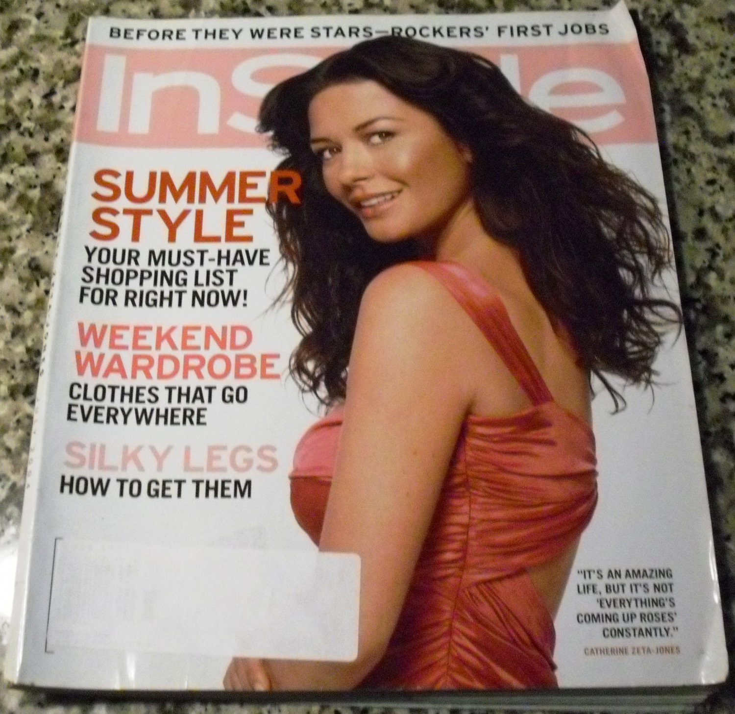 Instyle Magazine, July 2004 Issue - Catherine Zeta-Jones