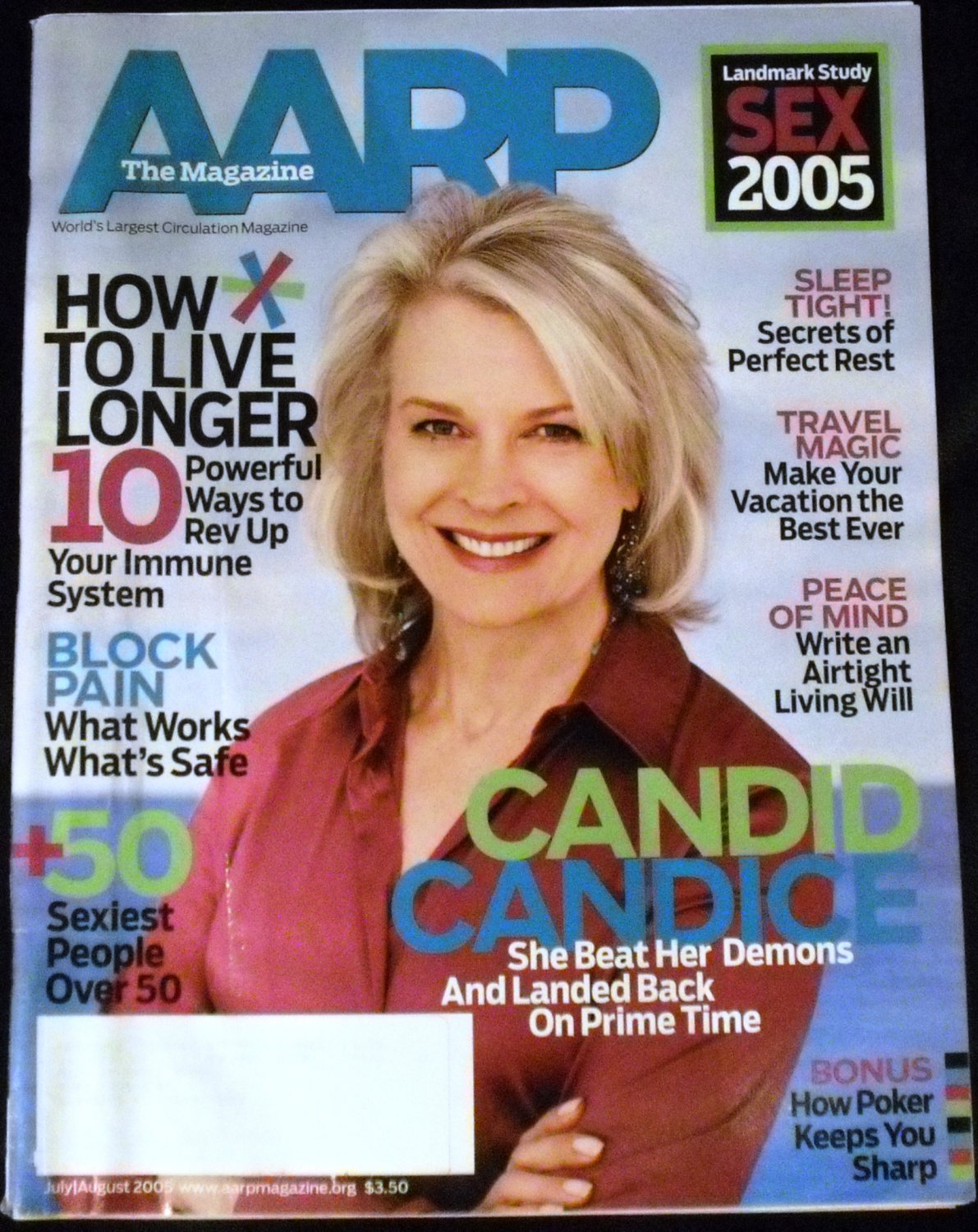AARP July/ August 2005 (Candice Bergin)