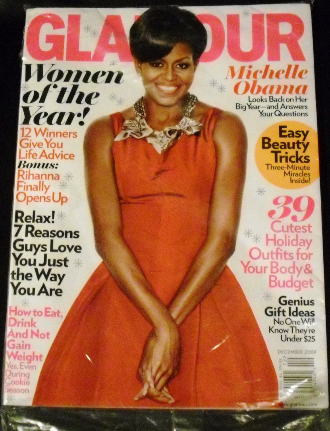 Glamour Magazine: "Women of the Year"- Michelle Obama (December 2009)