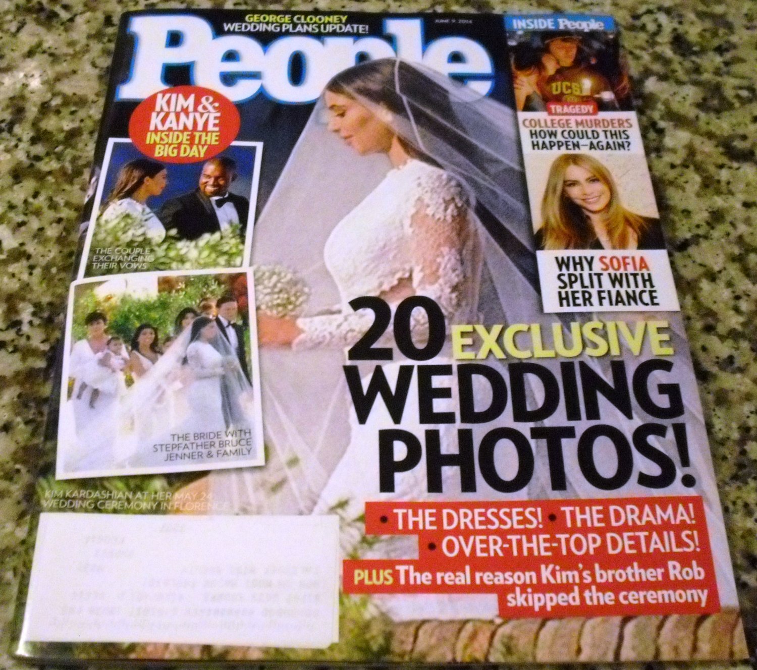 People Magazine June 9, 2014 - 20 Exclusive Kimye Wedding Photos!