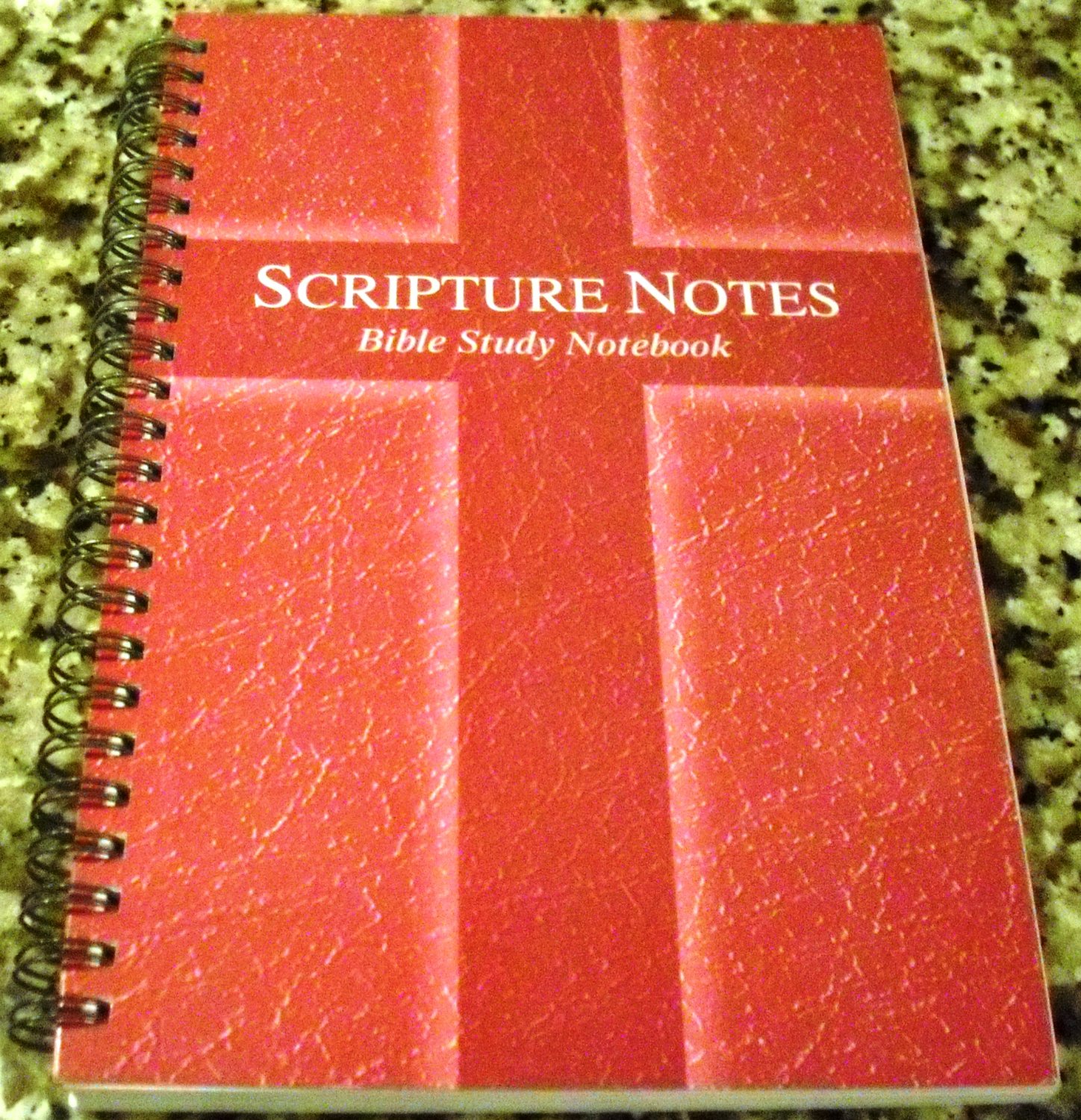 Notebook-Scripture Notes Bible Study-Cross-Rose