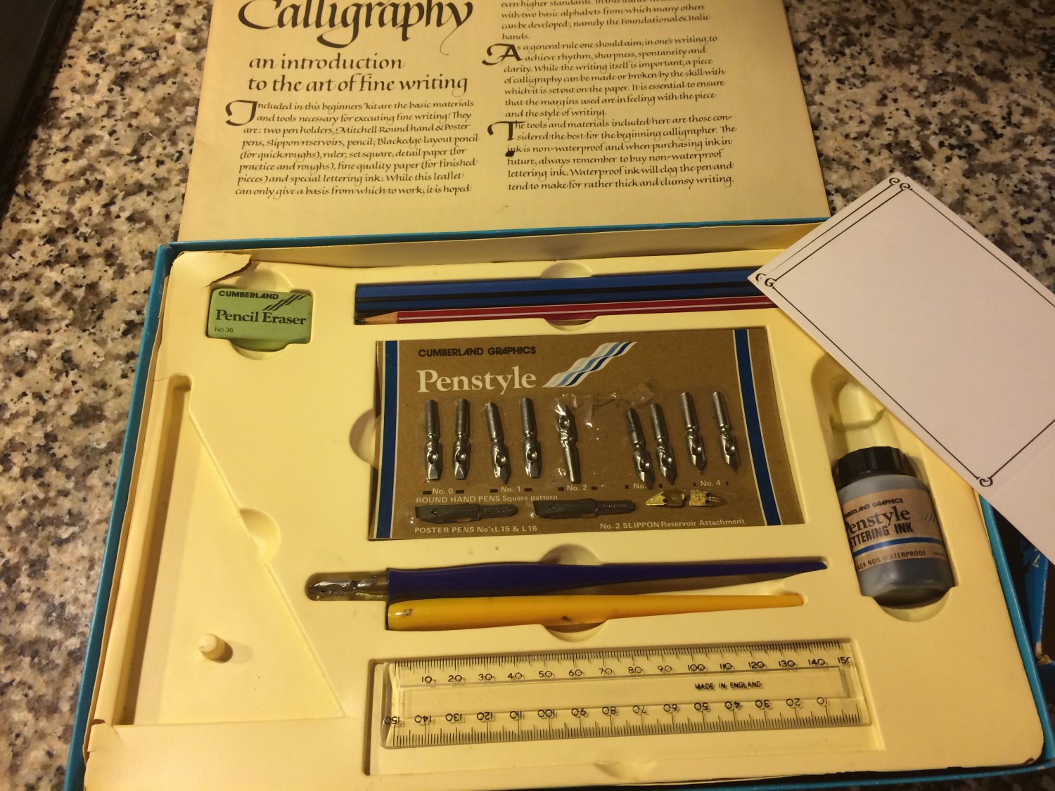 Penstyle A Kraft Kit for Pen Lettering Calligraphy by Cumberland Graphics