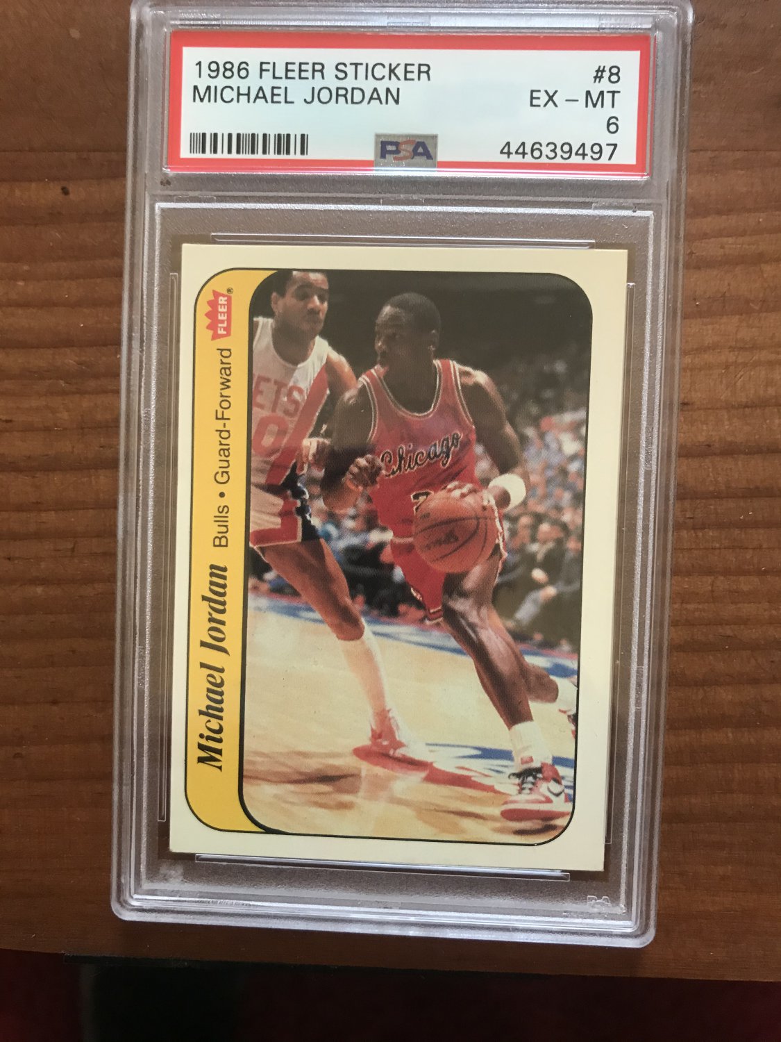 1986-87 fleer Michael Jordan sticker