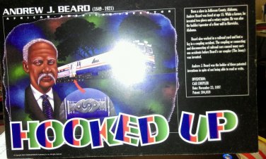 African American inventor poster Andrew J. Beard invention Car Coupler