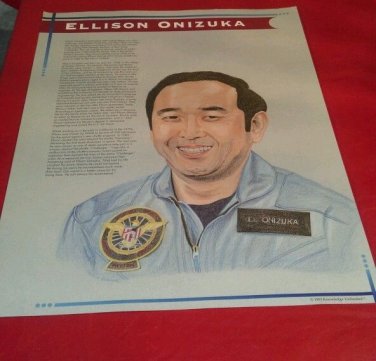 Ellison Onizuka educational poster 22 x17 full color
