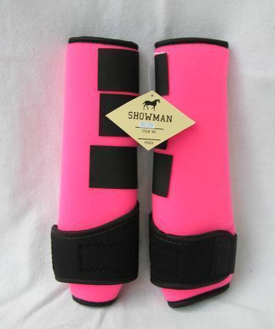 Pink Sport Medicine Protective Neoprene Boots Horse Tack Barrel Racing