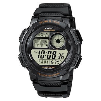 CASIO AE1000W-1A MENS WORLD TIME DIGITAL SPORTS WATCH ALARM CHRONOGRAPH RESIN