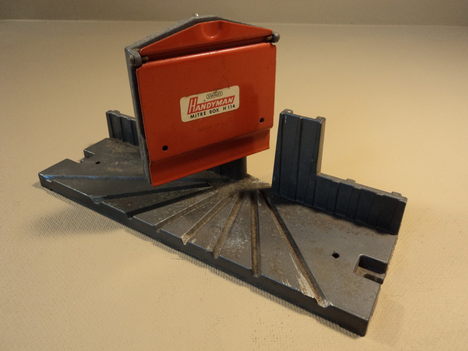 Stanley Mitre Box H114 Handyman Vintage Metal
