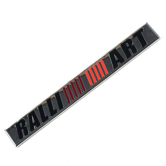 RALLIART Emblem decal badge logo sign waterproof sticker MITSUBISHI Chrome