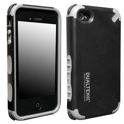 DualTek Extreme Shock Case + Shield for - IPHONE 4, IPHONE 4S - Black/Gray