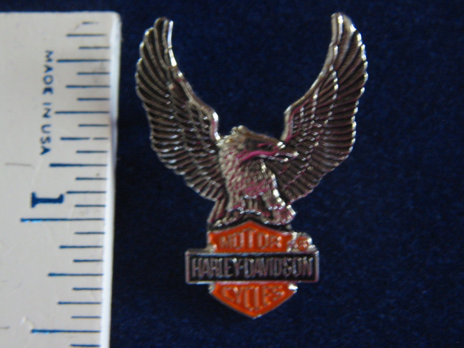 Large Harley Davidson Motor Cycles Hat Lapel Tie Tack Tac Badge Pin