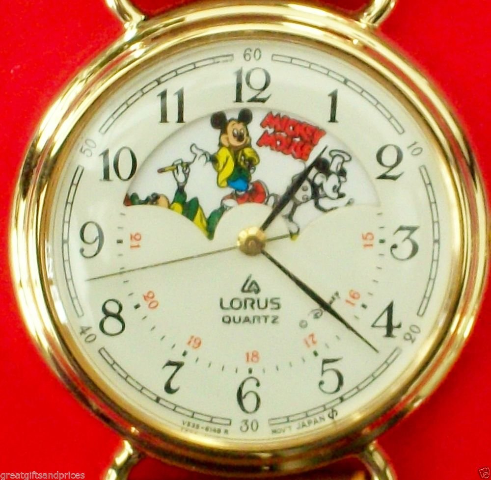 Disney Stunning Animated Mickey Mouse Watch! New and Very Rare!