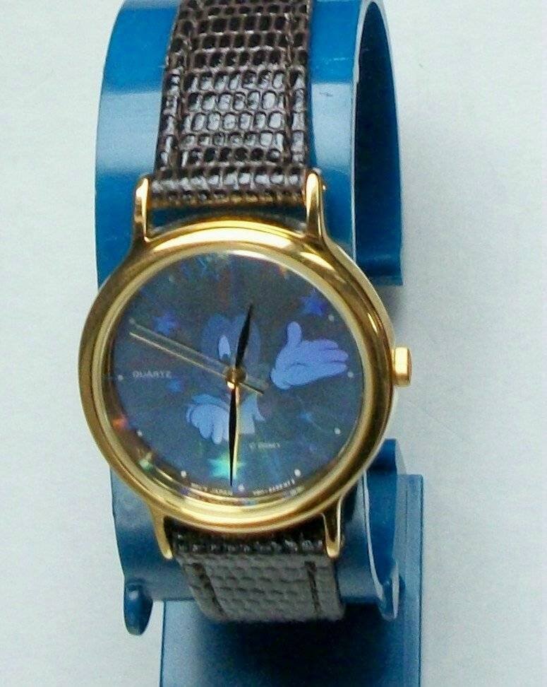 New Disney Ladies Hologram Mickey Mouse Watch with Lizard Band! HTF ...
