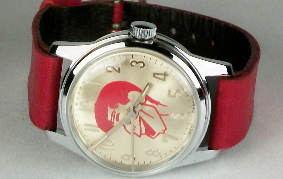 Pre-Owned HELBROS Jerry Lewis Telethon Watch! Orig. Red Band! HTF!