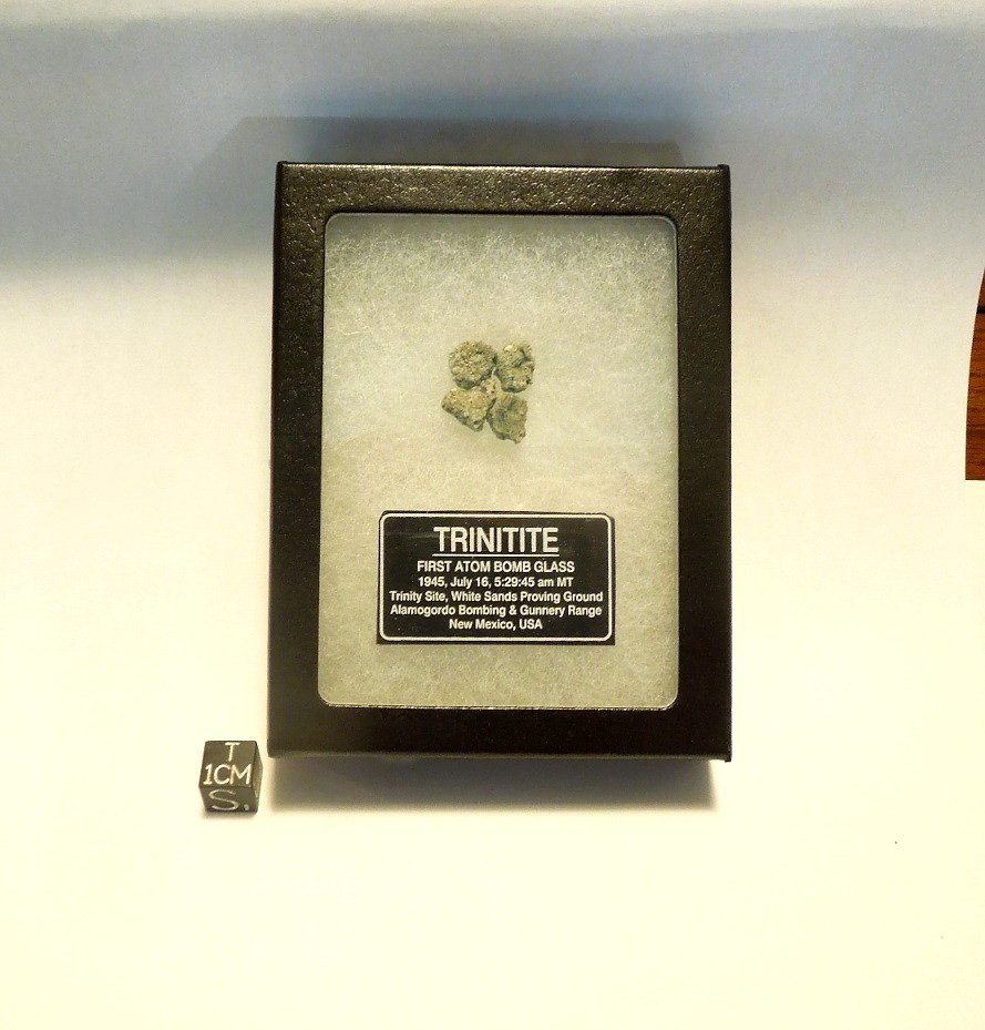 Trinitite Display - Historic Atom Bomb Glass