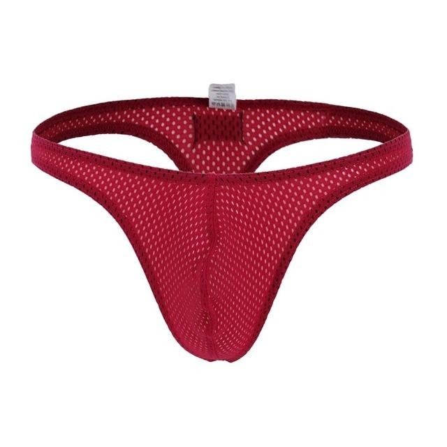 Sexy cool man thongs g-strings men underwear mesh design breathable men ...