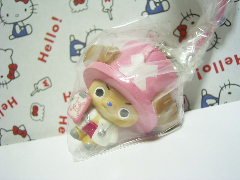 HELLO KITTY x ONE PIECE Tony Tony Chopper Kawaii Tiny Figure Strap 2012 NEW
