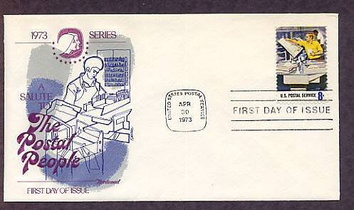 Honoring USPS Postal People, Stamp Counter, First Issue USA