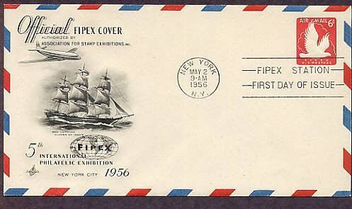 Fifth International Philatelic Exhibition 1956, FIPEX, Air Mail ...