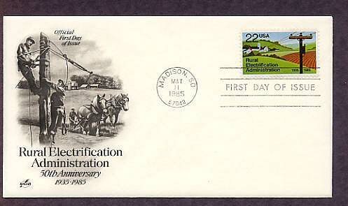 Rural Electrification Administration, REA, AC First Issue USA