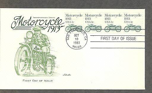 1913 Pope Motorcycle, AM First Issue USA