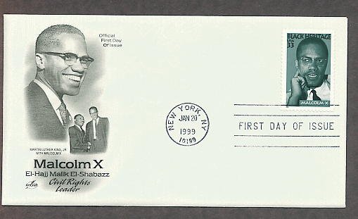 Malcolm X, Civil Rights Leader, Black History, First Issue USA