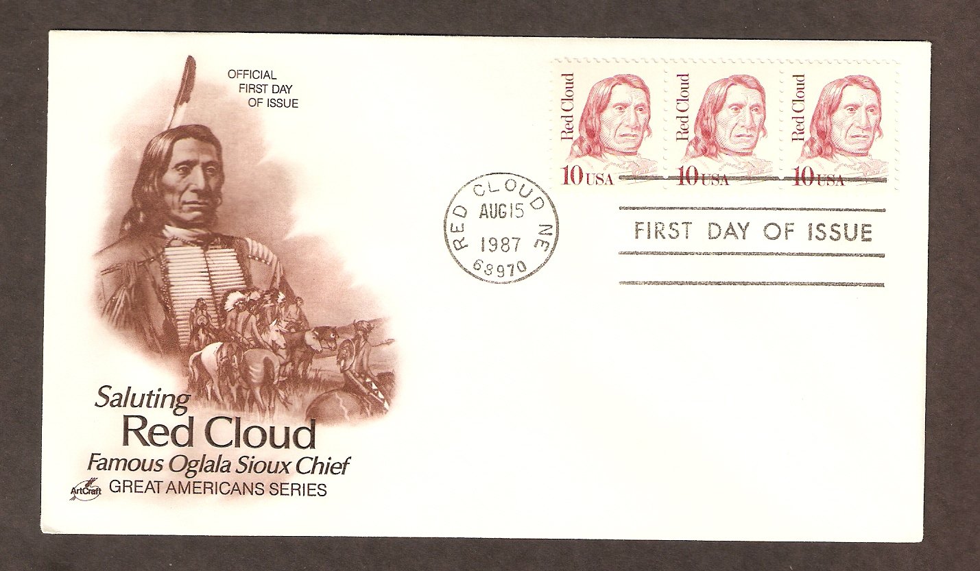 Native American Indian Red Cloud, Oglala Teton Sioux, AC First Issue USA