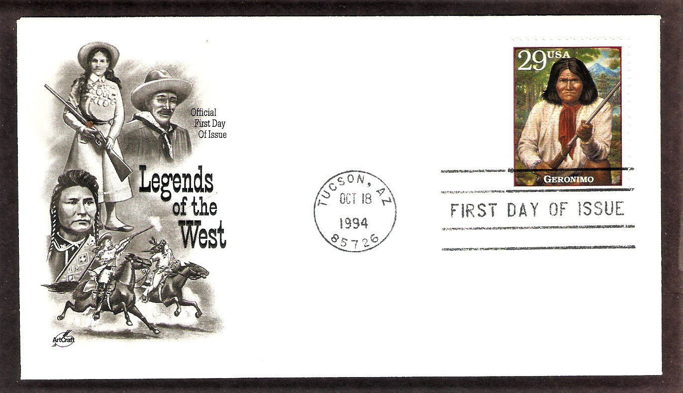 Geronimo, Apache Indian Leader, Native American First Issue USA
