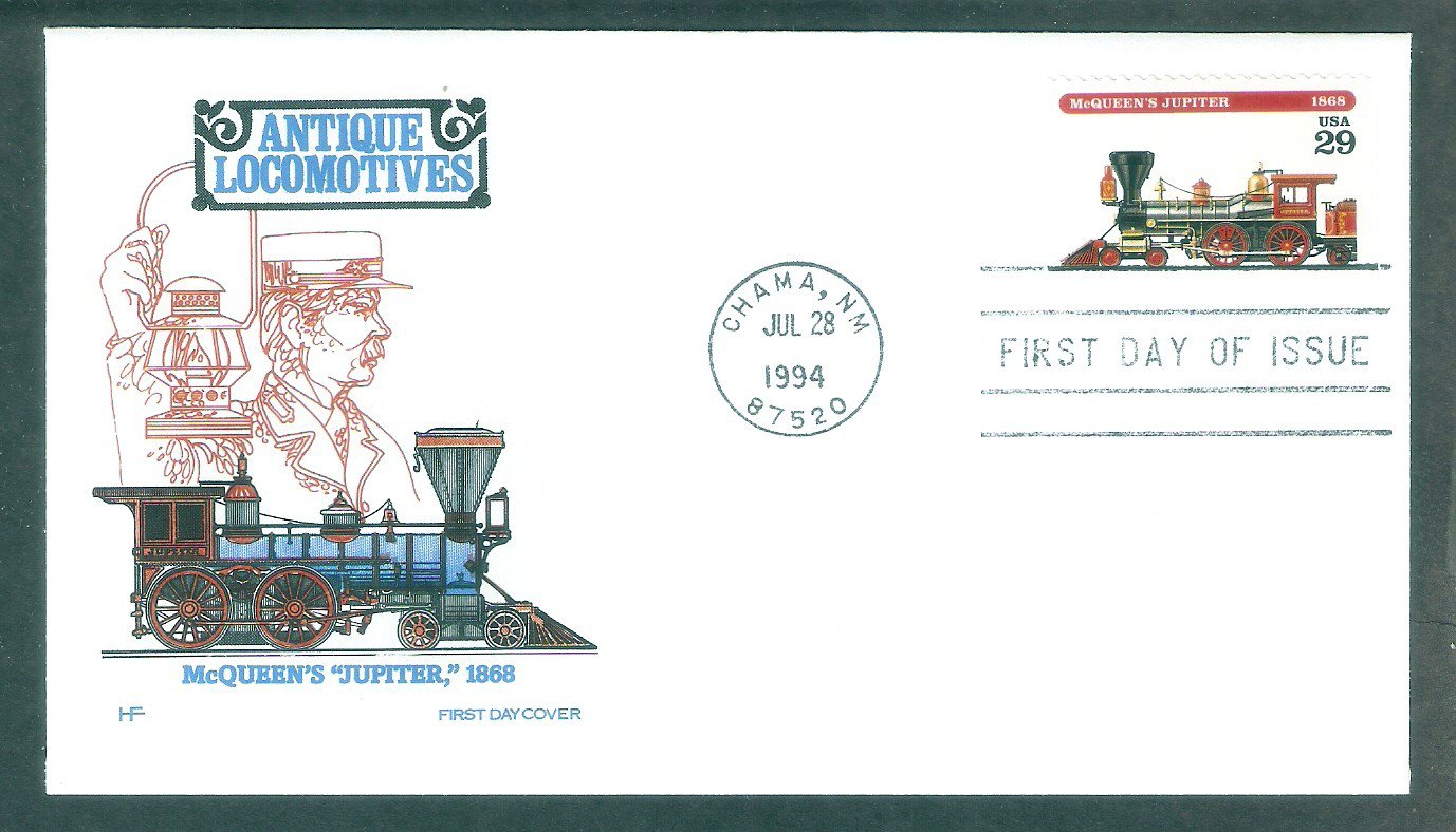 McQueen's Jupiter 1868 Steam Locomotive, HF, First Issue USA