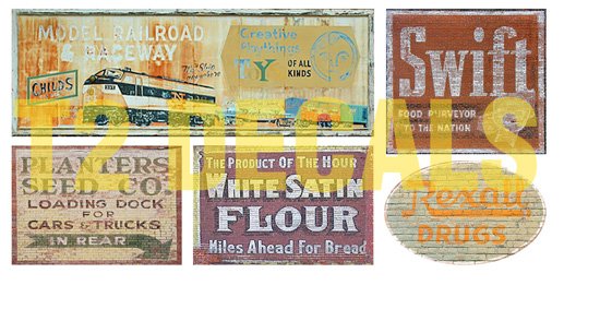 N Scale Ghost Sign Decals #20