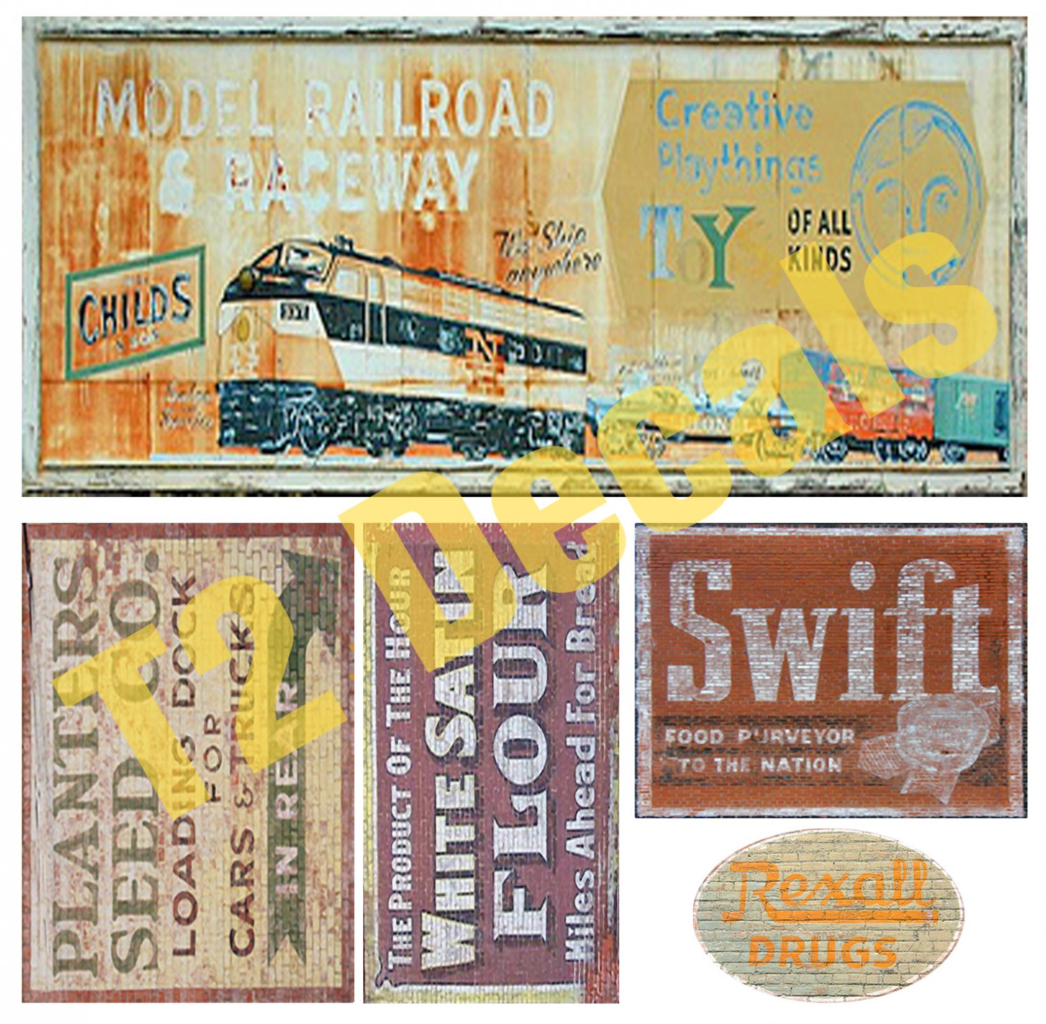O Scale Ghost Sign Decals #20