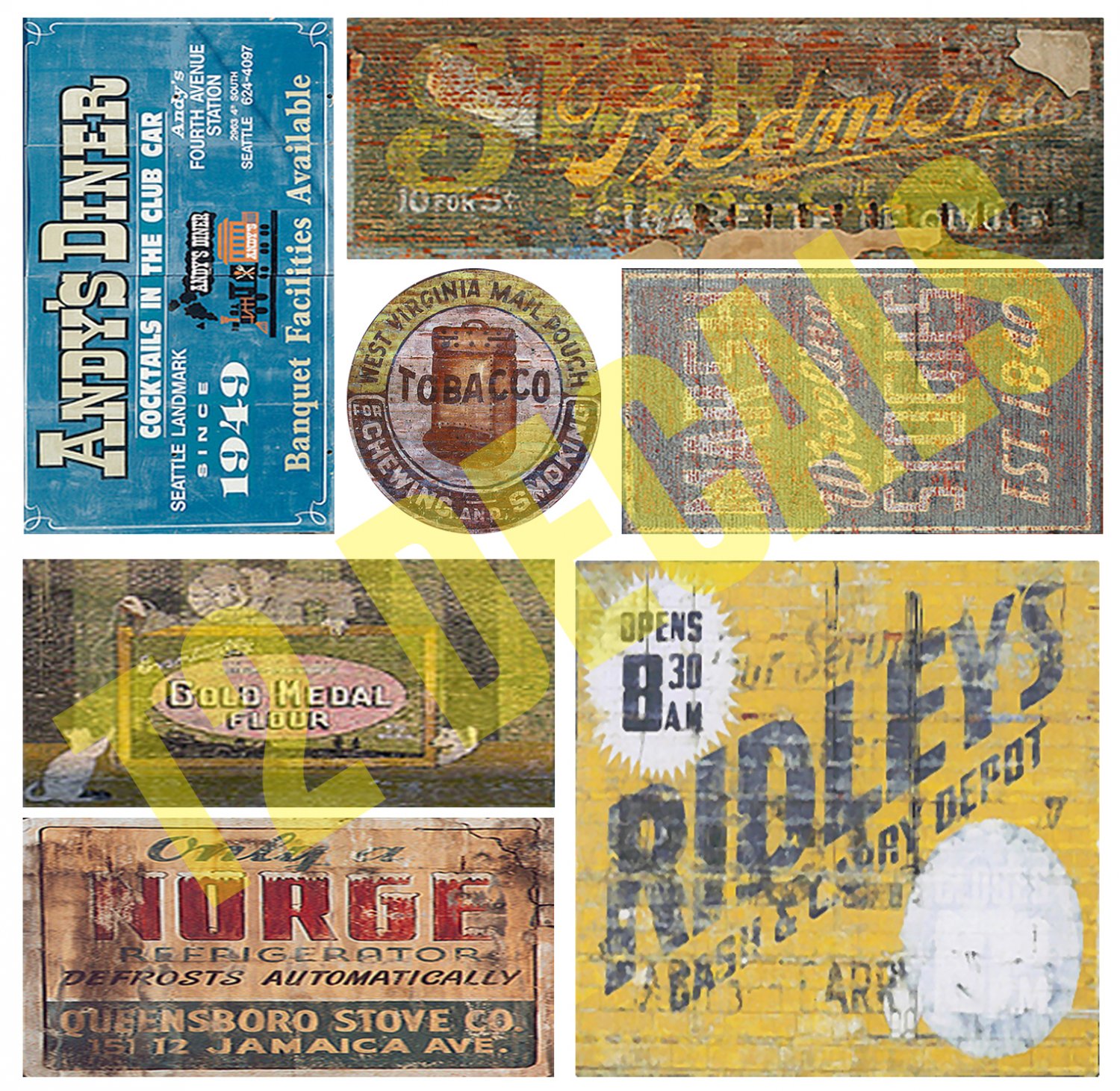 O Scale Ghost Sign Decals #25