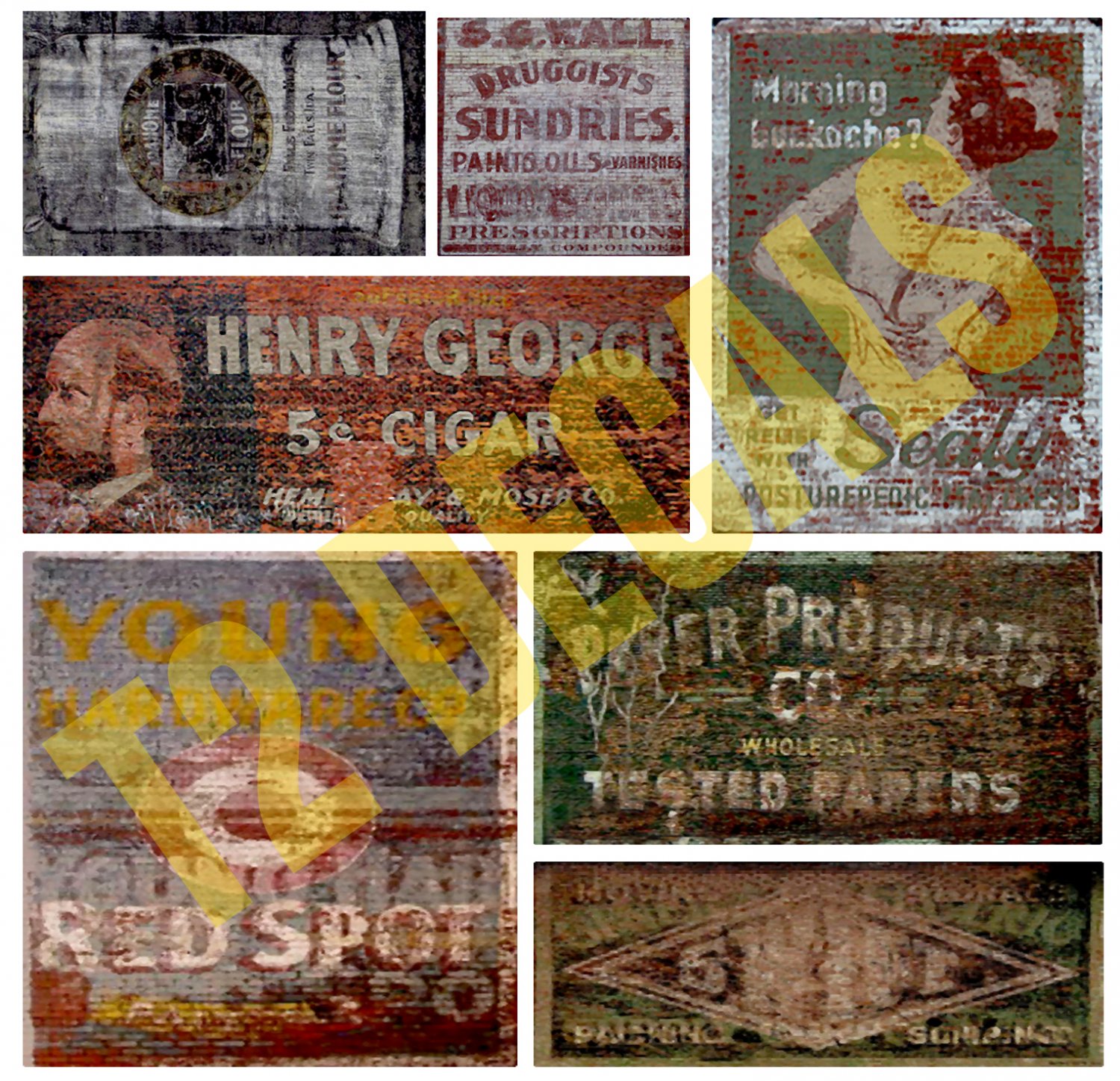 O Scale Ghost Sign Decals #40
