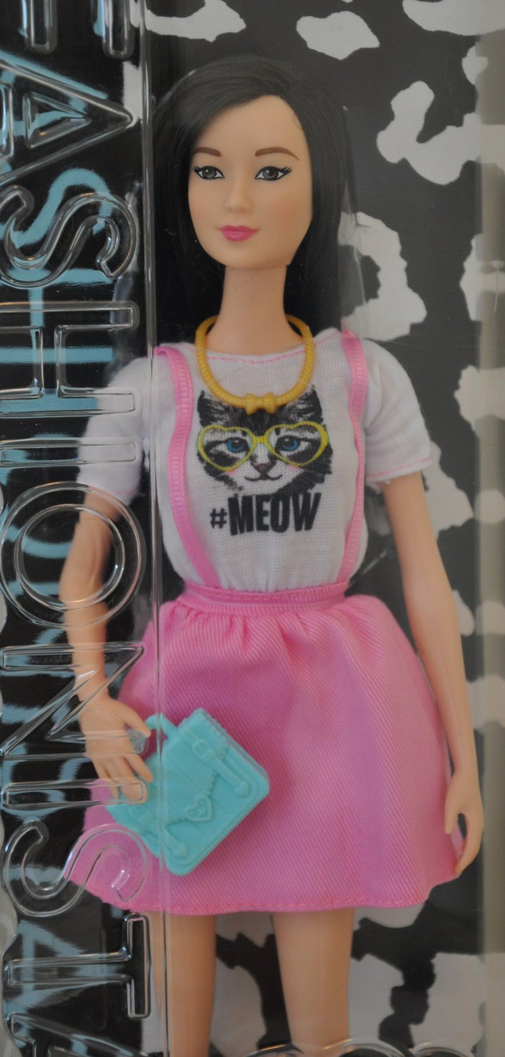 Barbie Fashionistas Asian Lea Neko Doll Pink Kitty #Meow Dress 12 ...