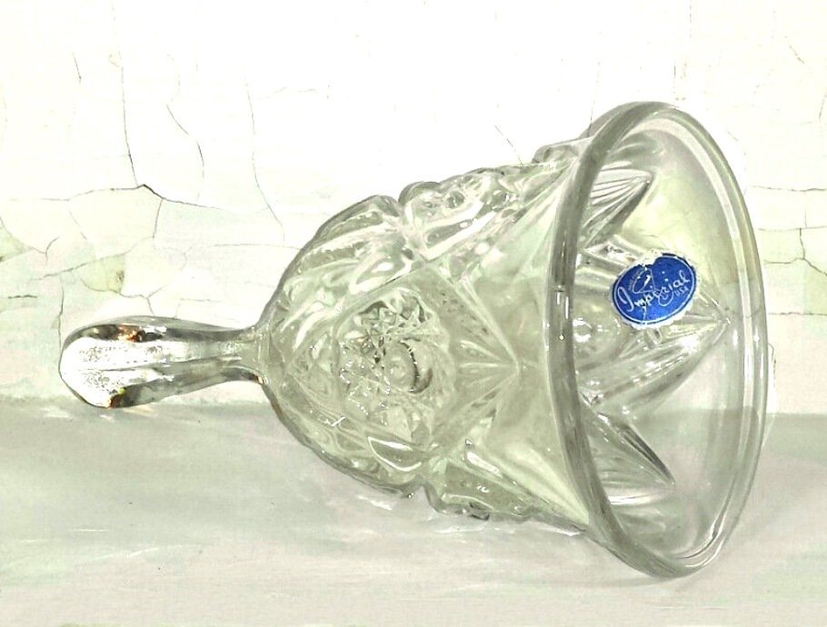 Imperial Crystal Pressed Glass Dinner Bell Circa 1904-1920