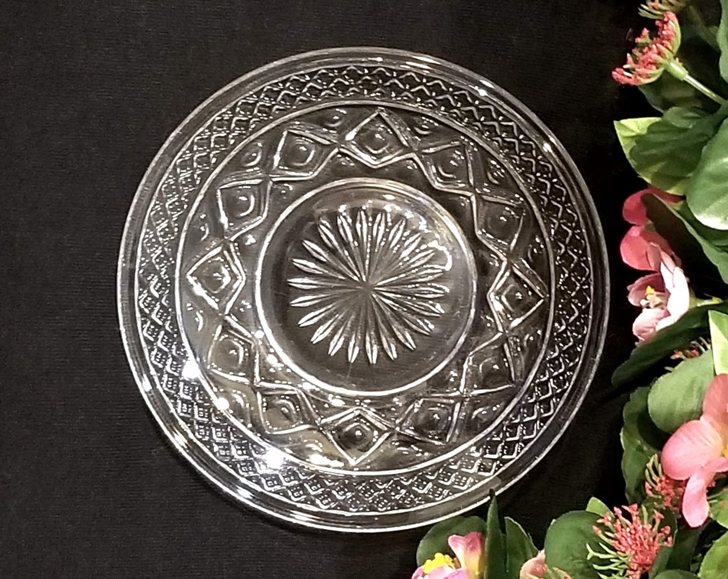 Cape Cod Cup and Saucer by Imperial Glass Crystal Clear