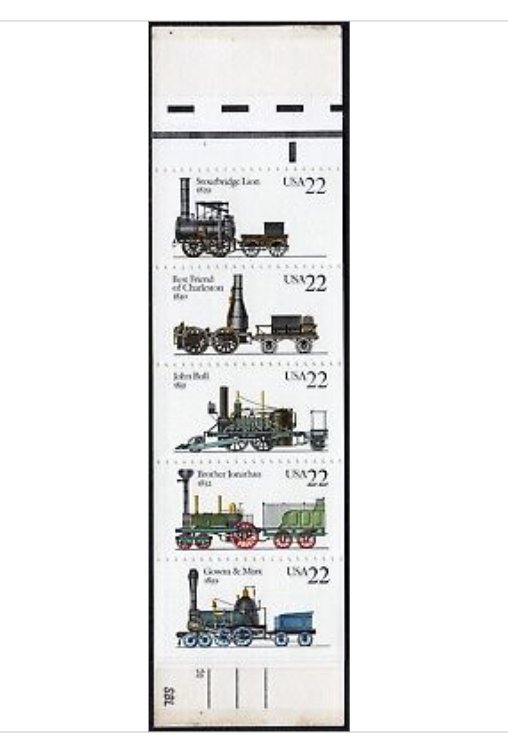 Steam Locomotives Booklet U.S. Stamps 1987 Free Shipping