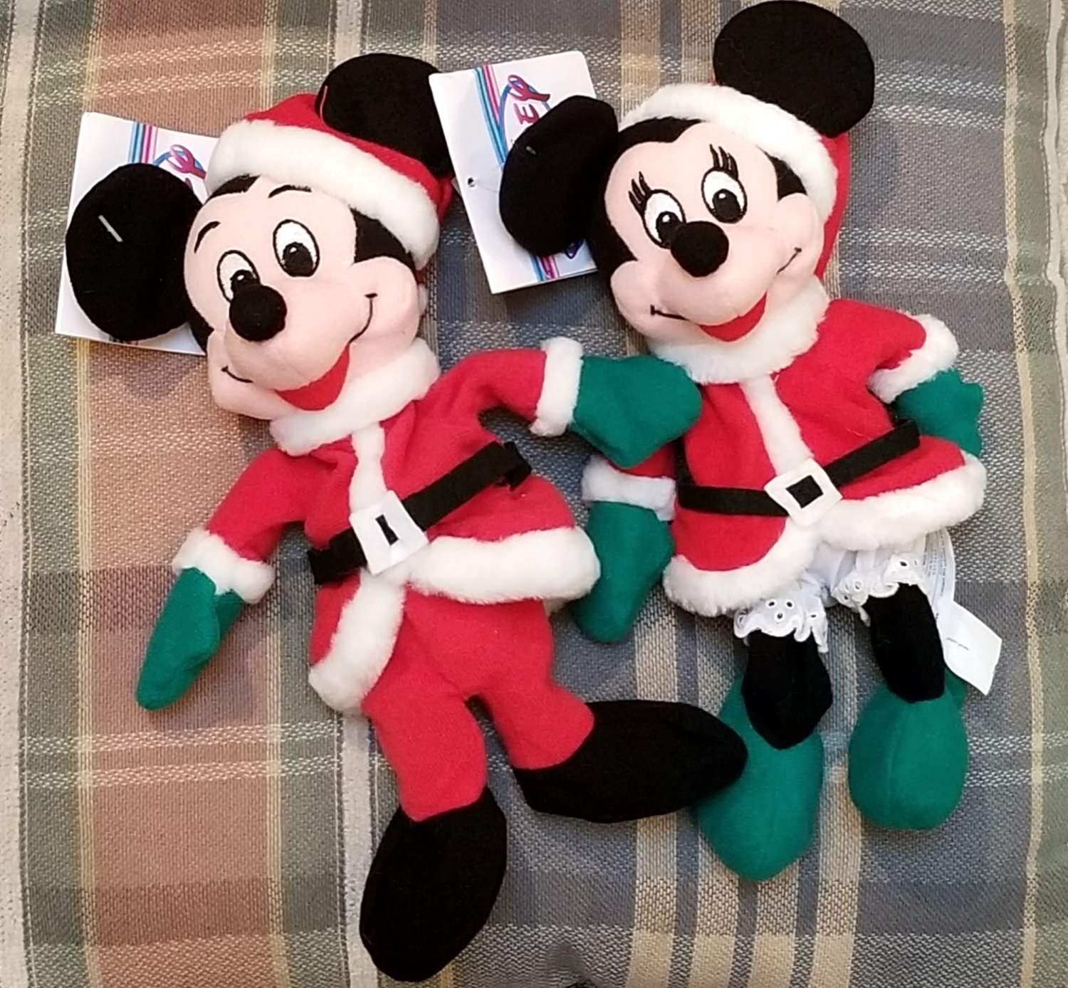 Santa Mickey and Minnie Beans Disney 1997